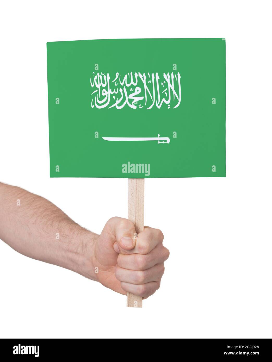 Saudi arabia flag presentation Cut Out Stock Images & Pictures - Alamy