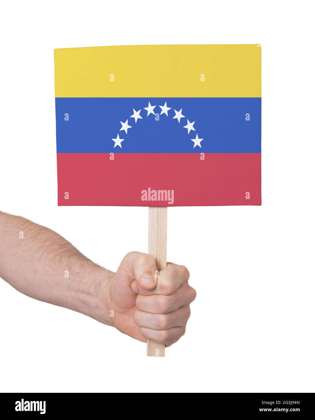 Venezuela flag hand holding hi-res stock photography and images - Alamy