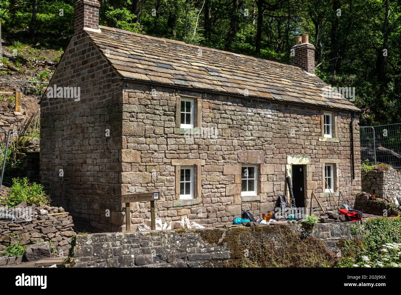 Aquaduct Stone Cottage under Restoration on the Cromford Canal near ...