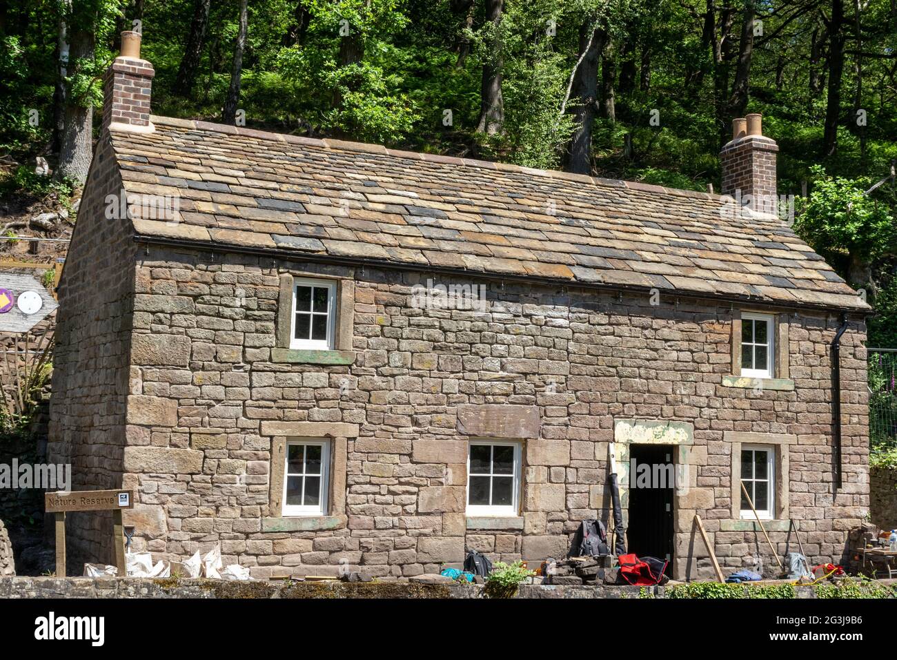 Aquaduct Stone Cottage under Restoration on the Cromford Canal near ...