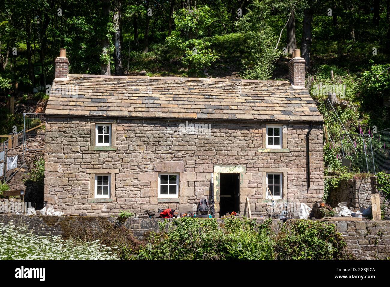 Aquaduct Stone Cottage under Restoration on the Cromford Canal near ...