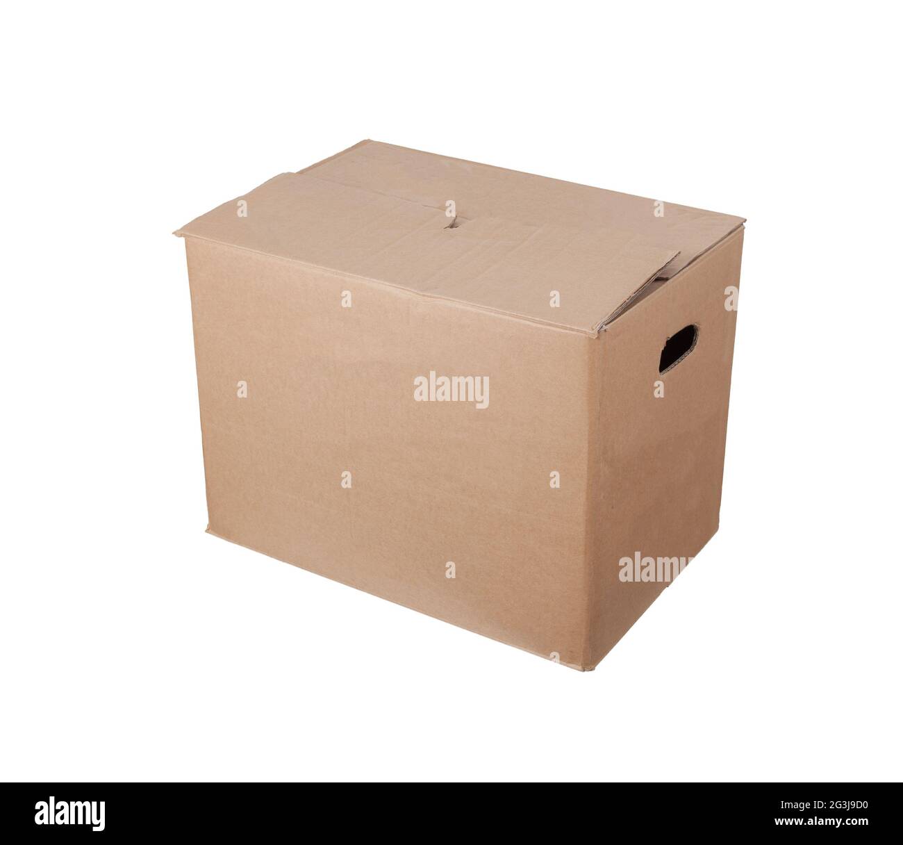 Closed cardboard box, isolated Stock Photo - Alamy