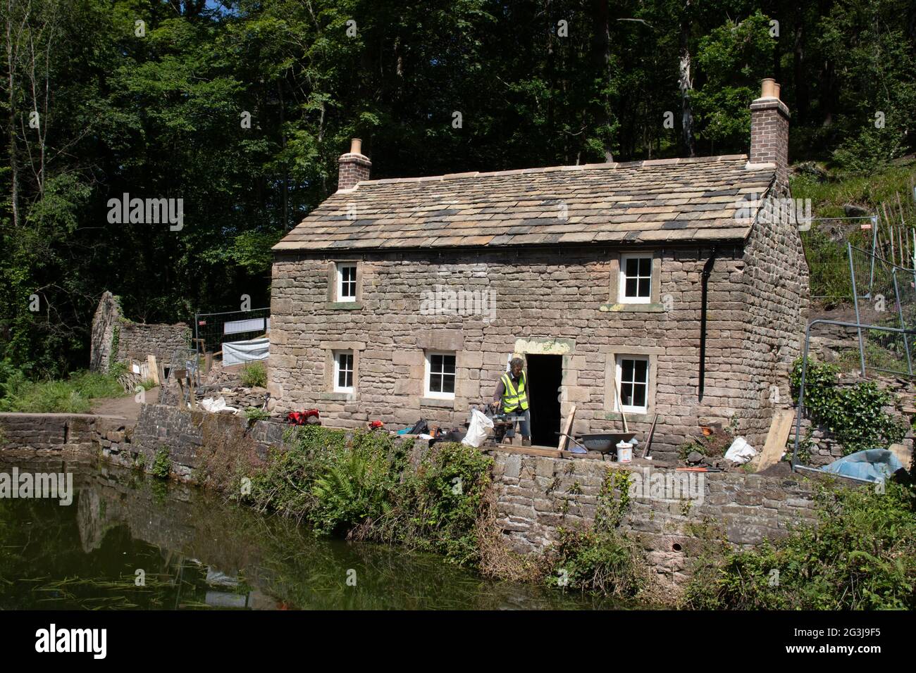 Aquaduct Stone Cottage under Restoration on the Cromford Canal near ...