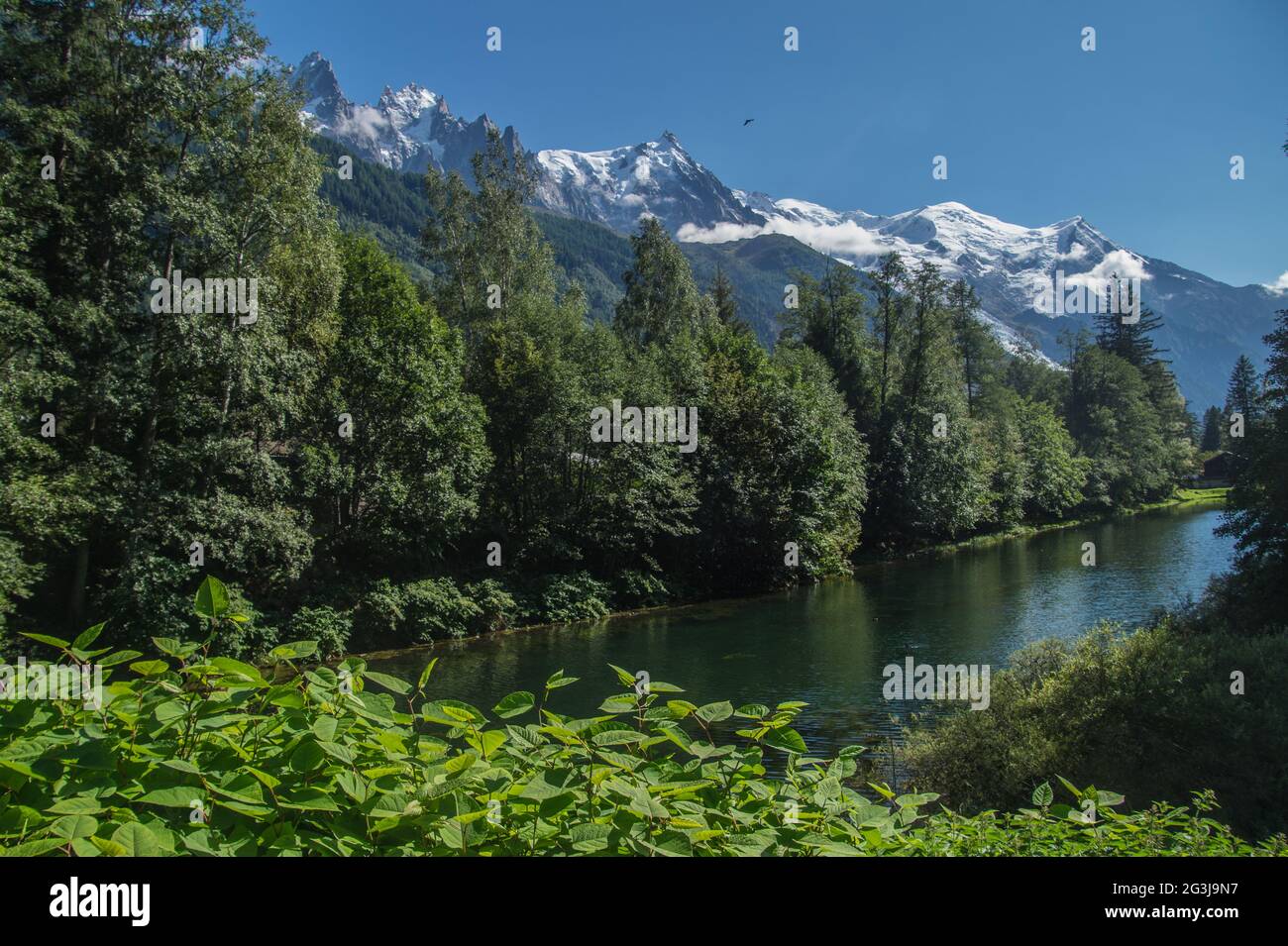Lake in the French alps Stock Photo - Alamy