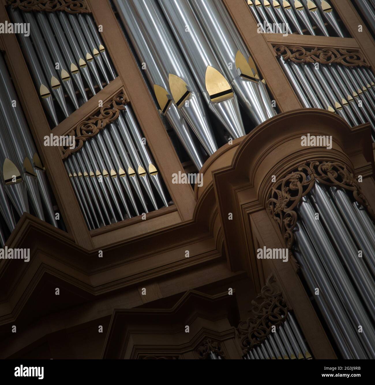 Old large pipe organ Stock Photo - Alamy