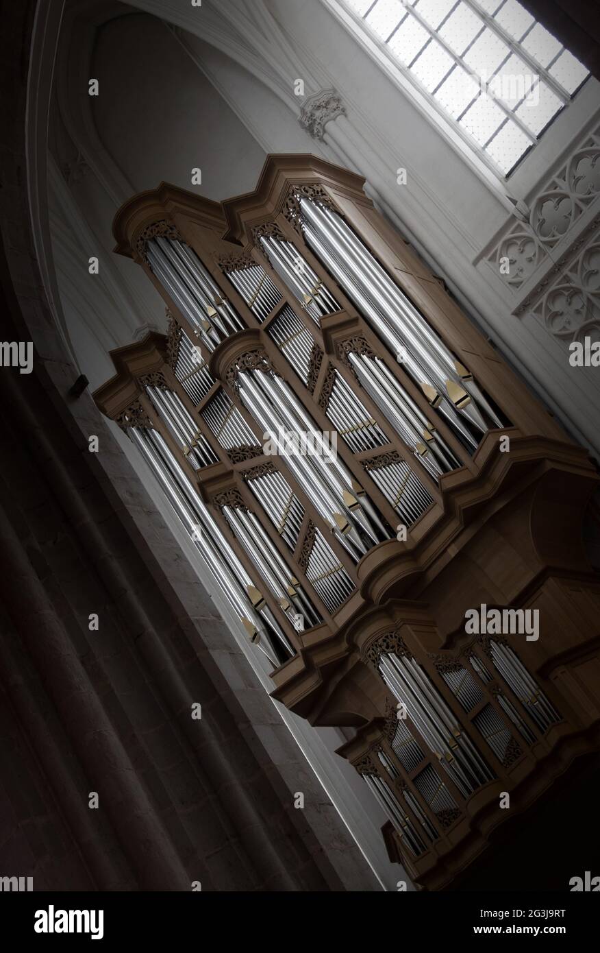 Creepy image of an old pipe organ Stock Photo - Alamy