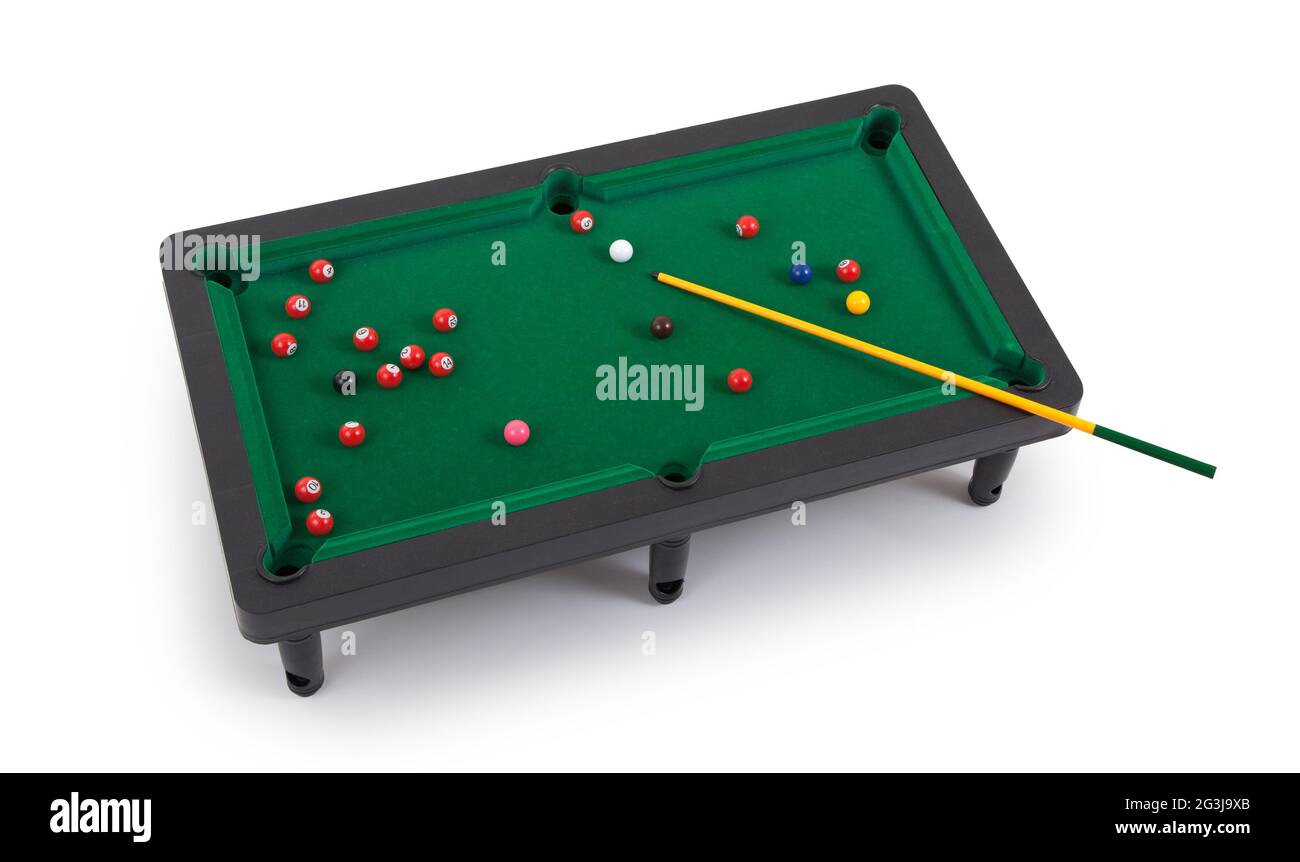 Miniature billiard table Stock Photo - Alamy