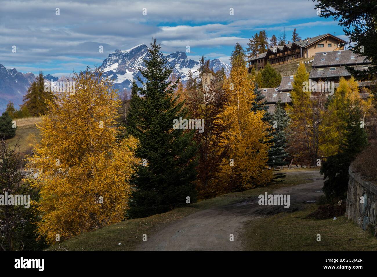 Autumn in Italian Alps Stock Photo - Alamy