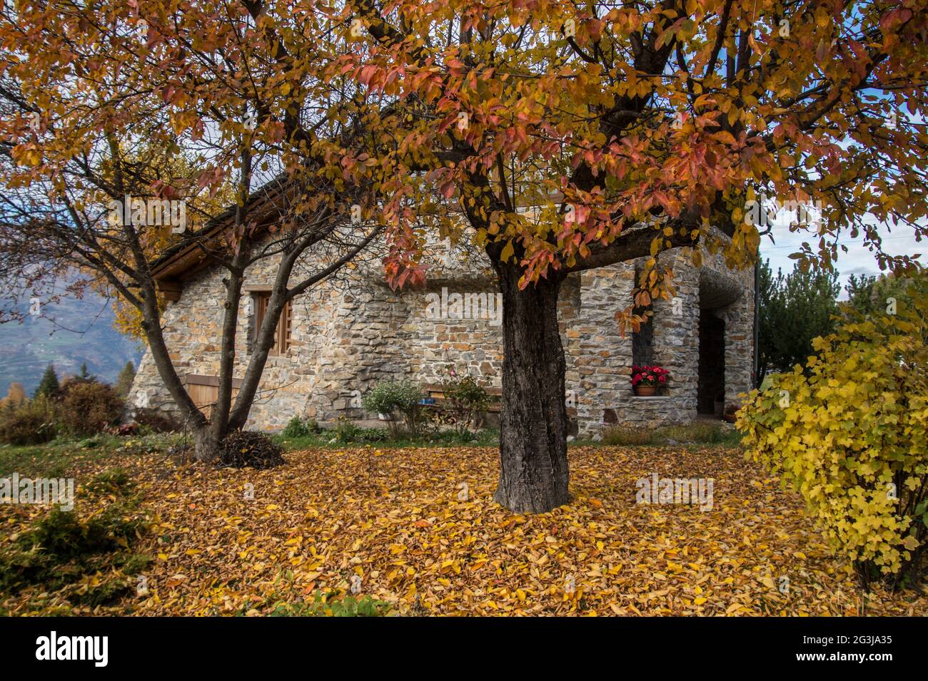 Autumn in Italian Alps Stock Photo - Alamy