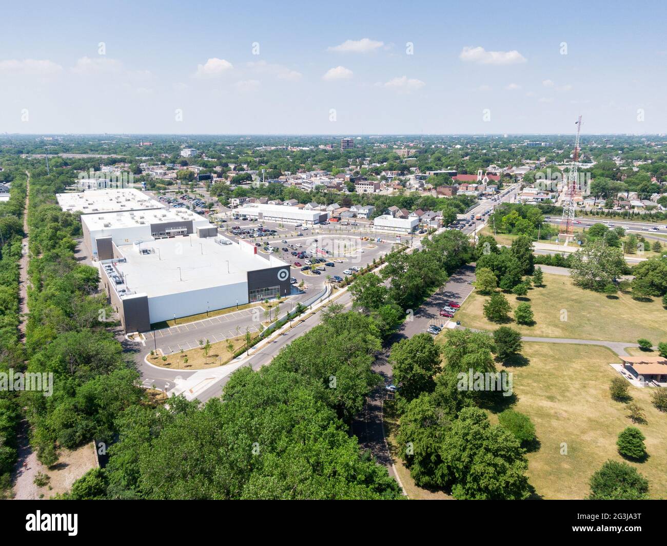 Aerial view of the Mayfair neighborhood Stock Photo - Alamy
