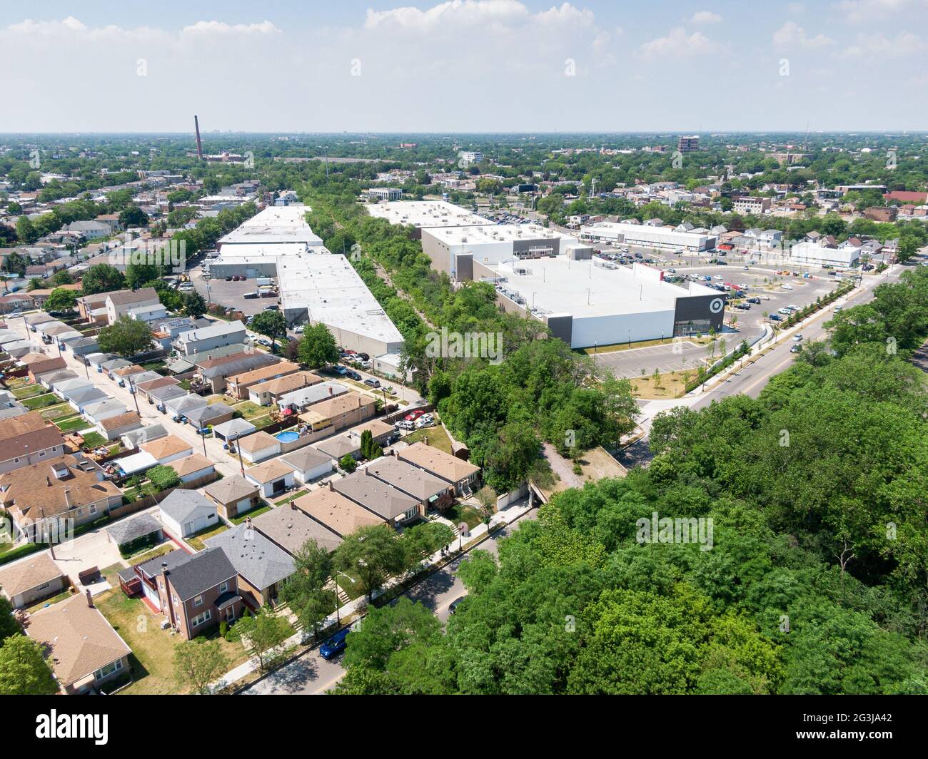 Aerial view of the Mayfair neighborhood Stock Photo - Alamy