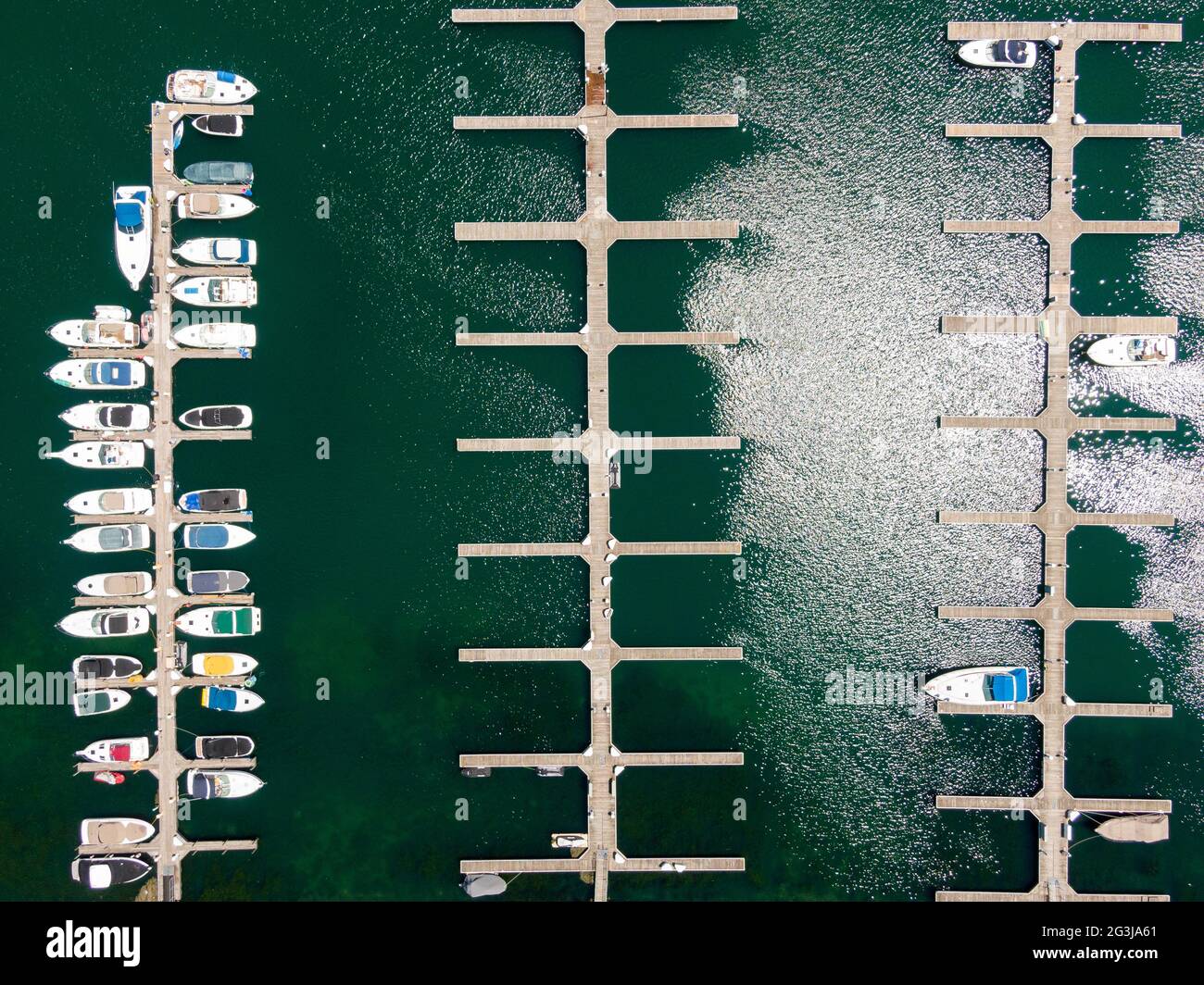 Aerial view of Diversey Harbor and Lincoln Park Stock Photo - Alamy