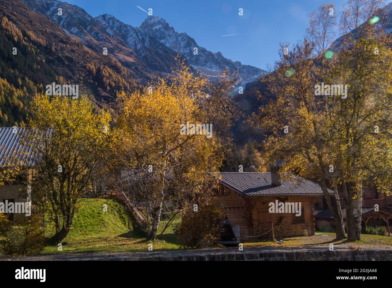 Autumn in the French alps Stock Photo - Alamy
