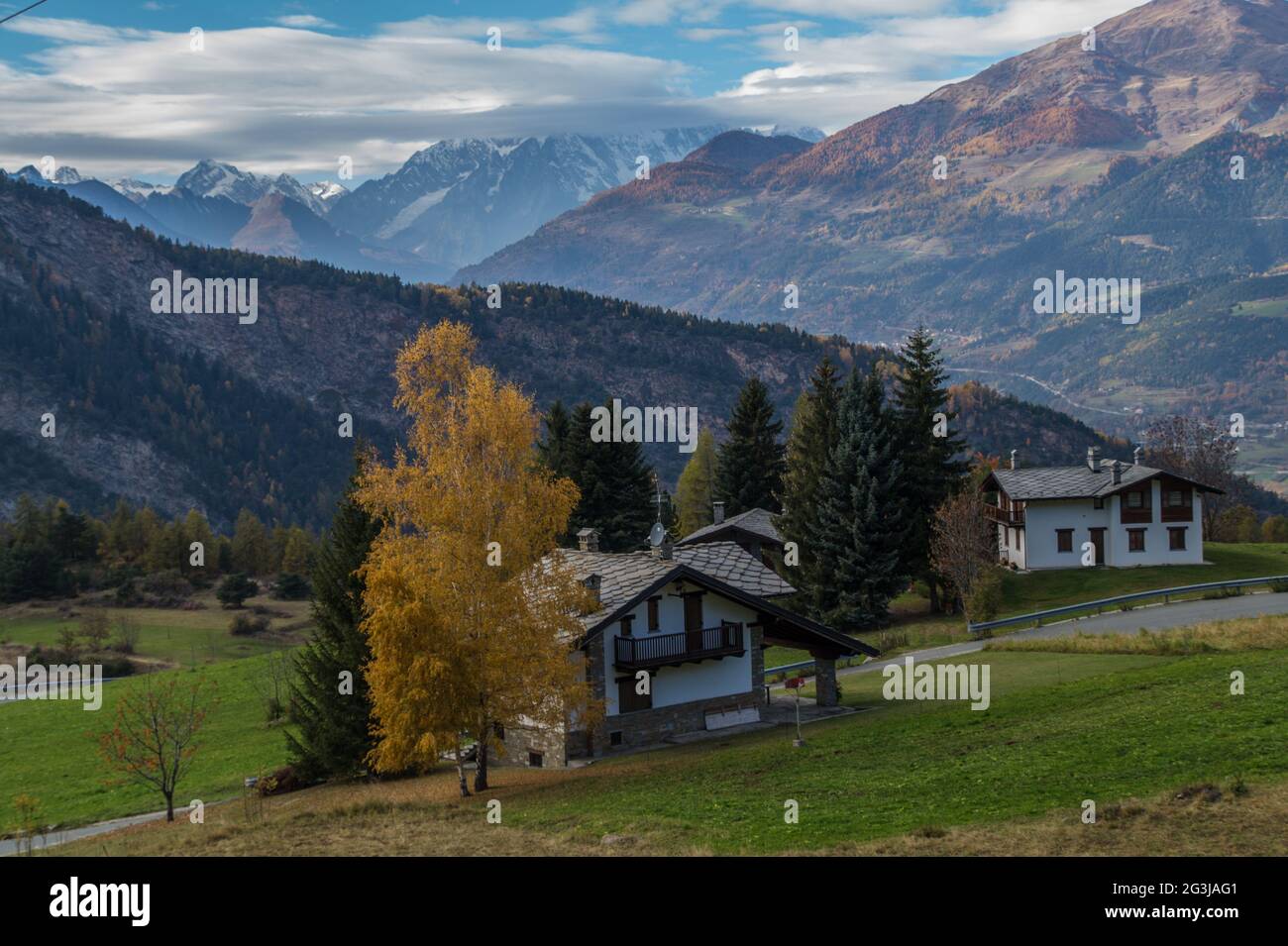 Autumn in Italian Alps Stock Photo - Alamy