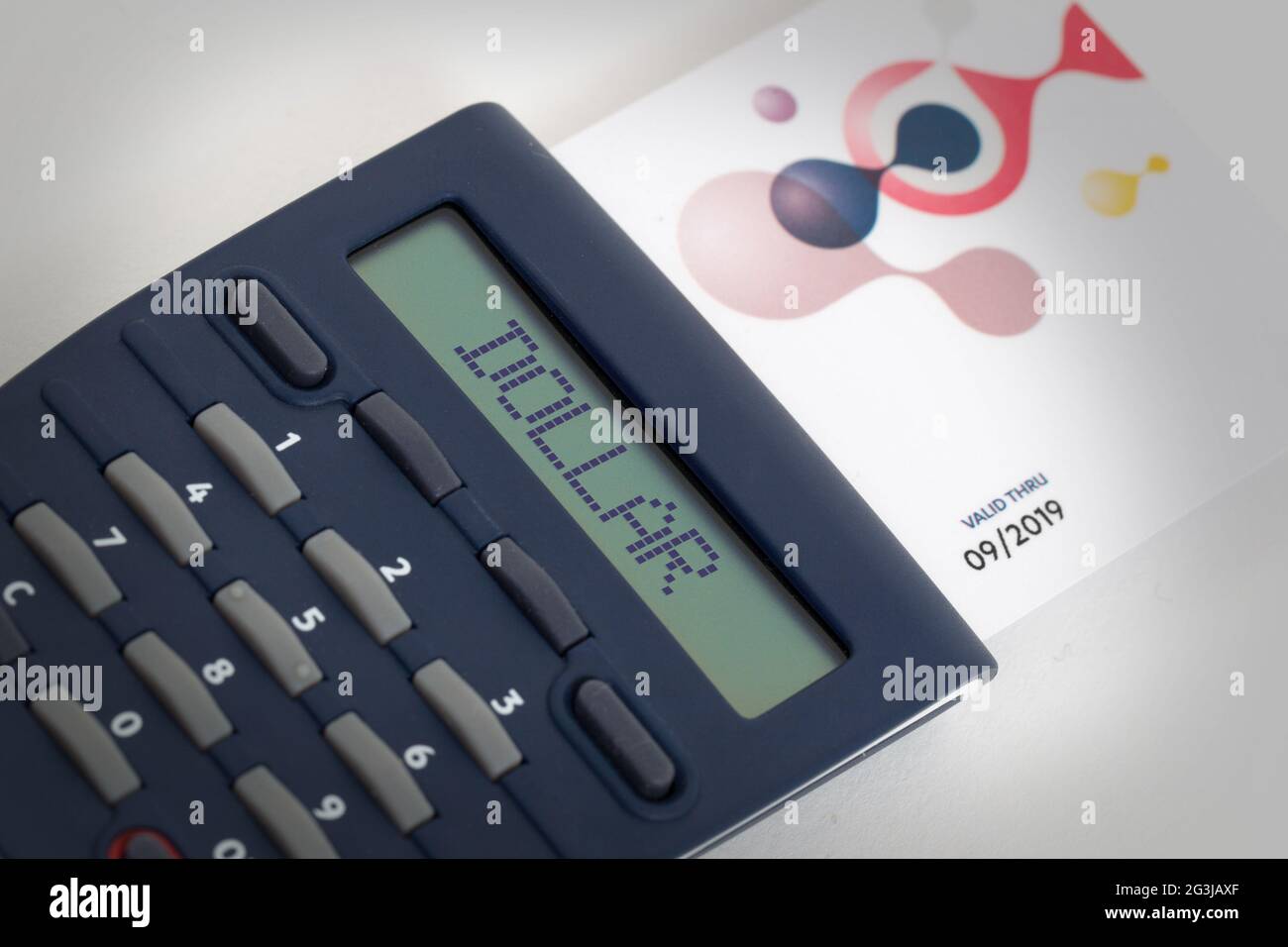 Card reader for reading a bank card Stock Photo - Alamy