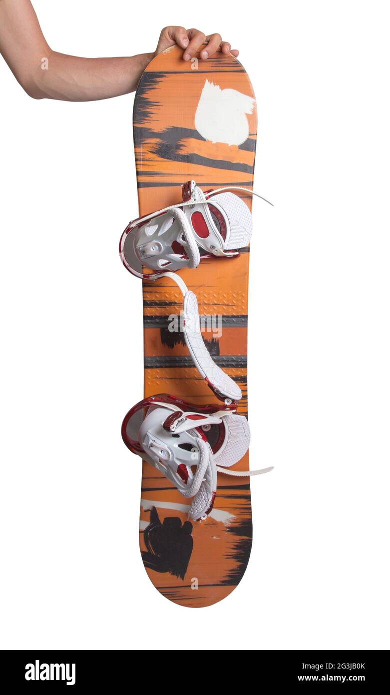 Old snowboard isolated Stock Photo - Alamy