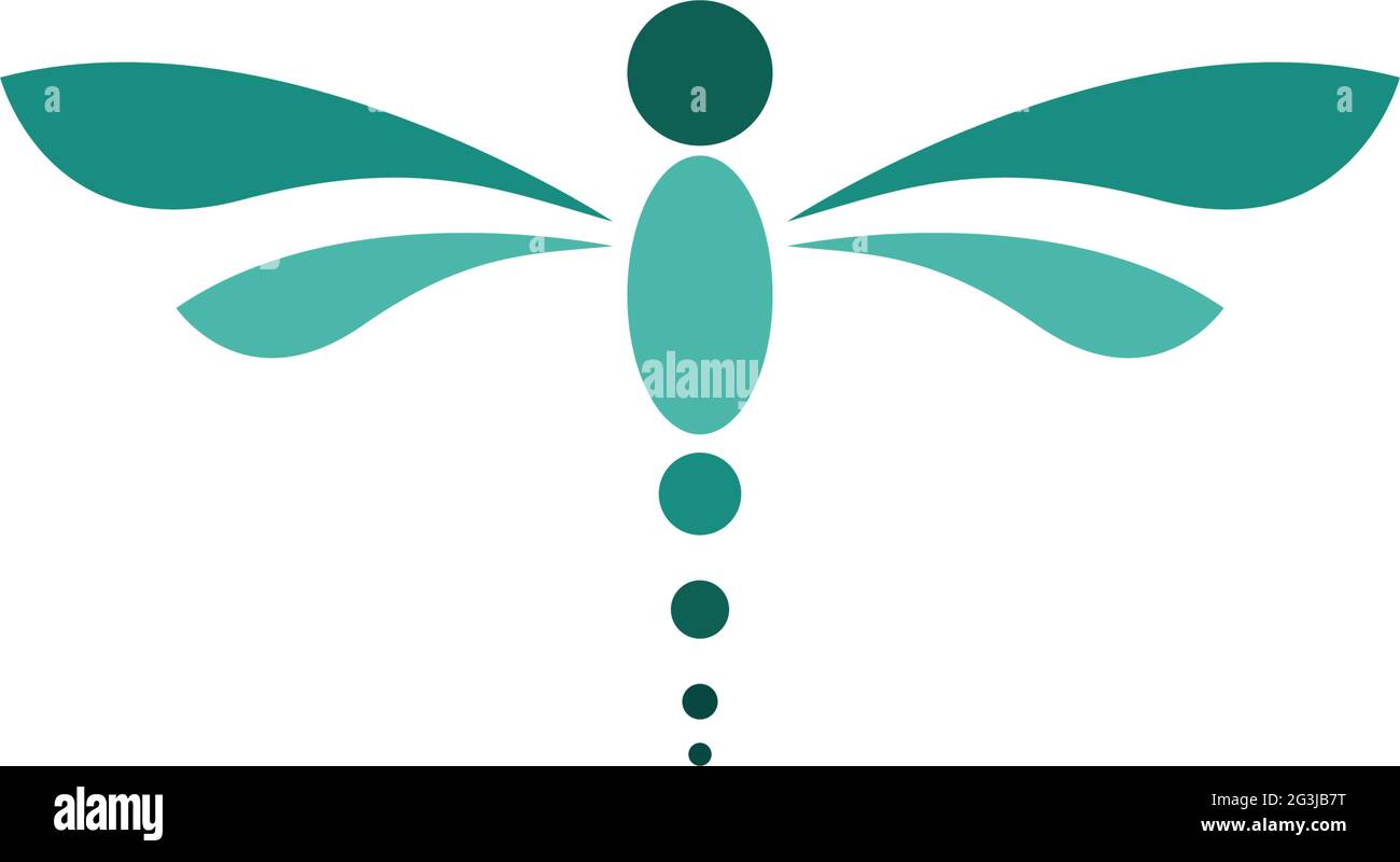 Dragonfly logo icon design concept template illustration vector Stock ...
