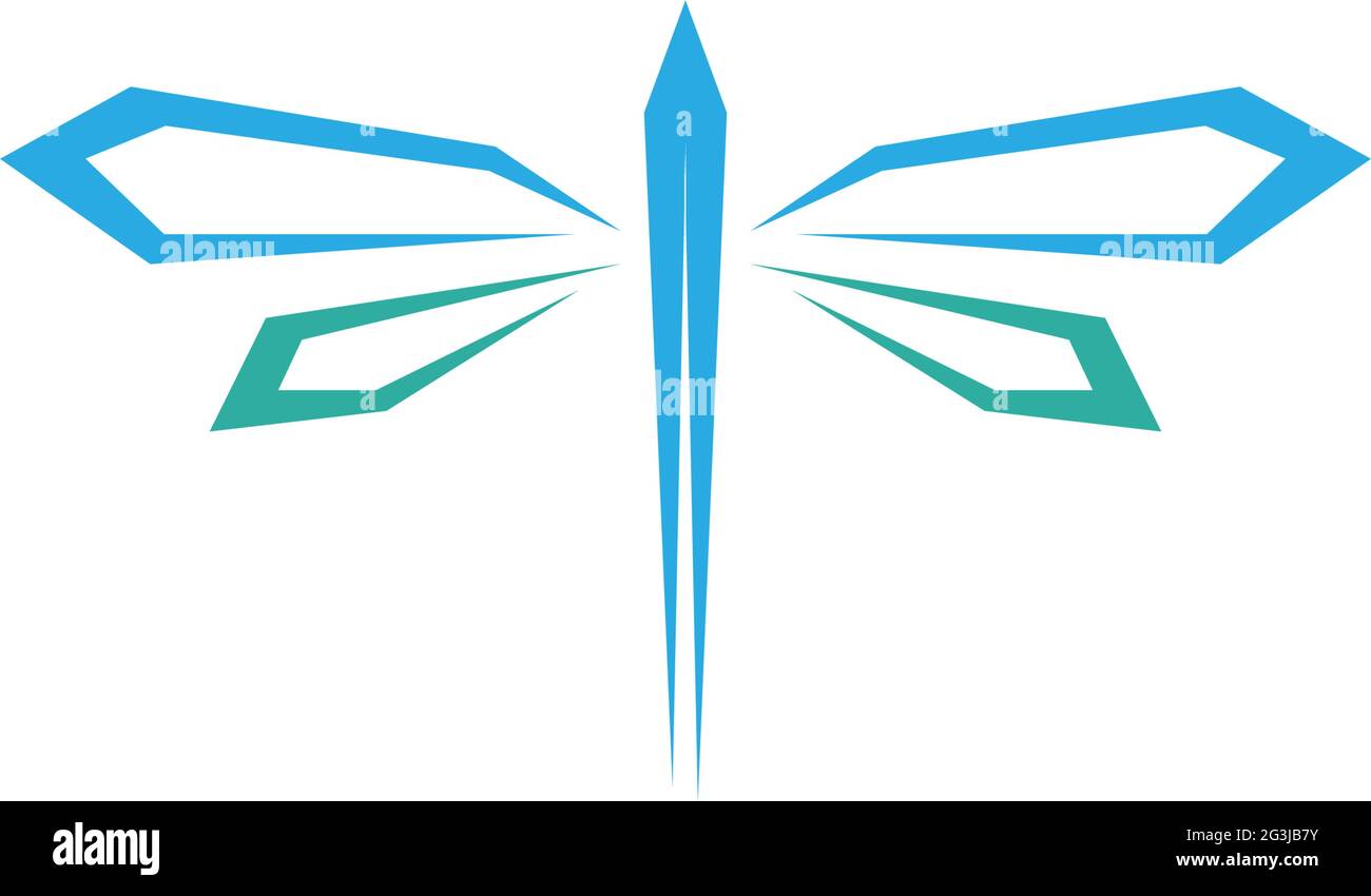 Dragonfly logo icon design concept template illustration vector Stock ...