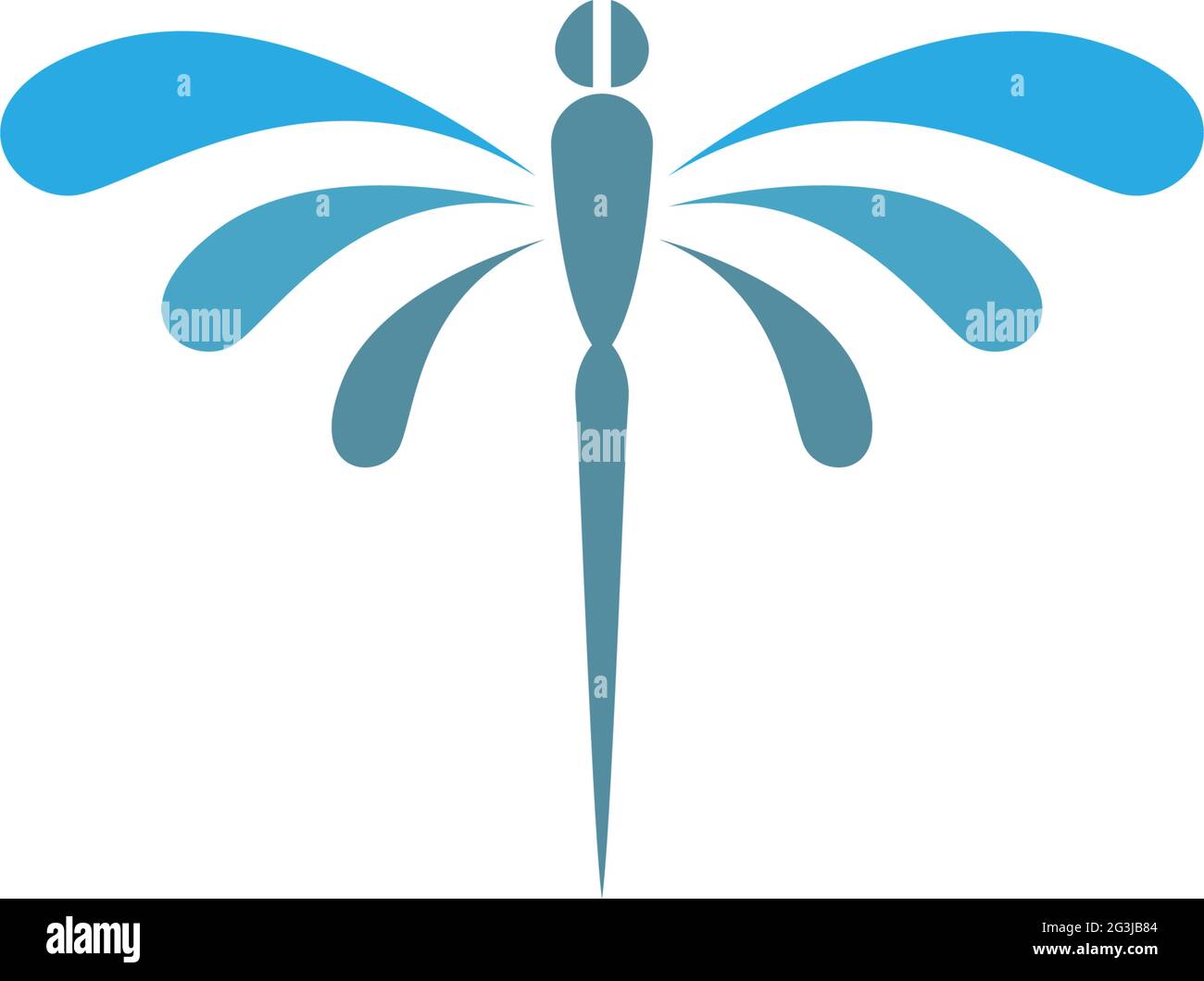 Dragonfly logo icon design concept template illustration vector Stock ...