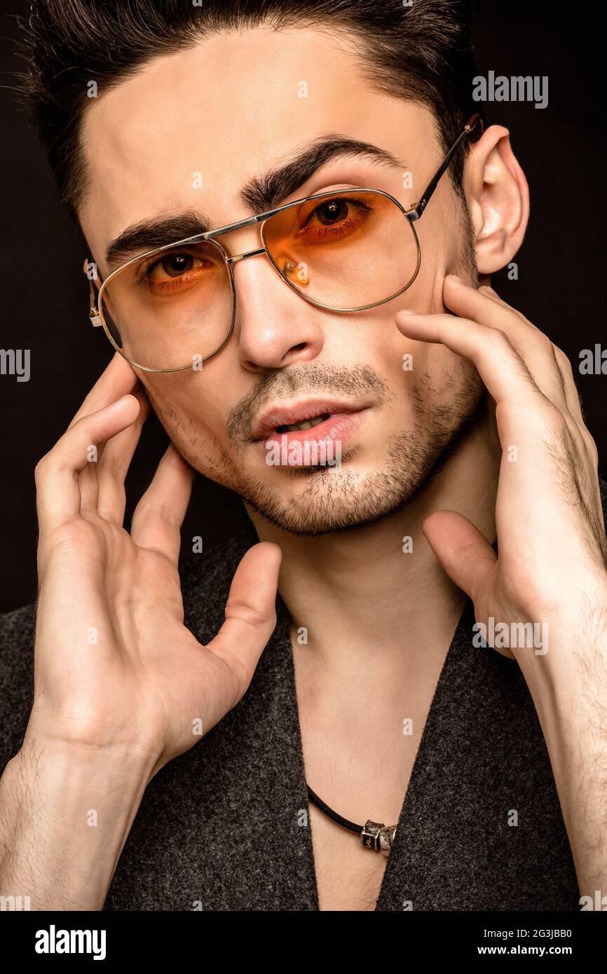 Glasses model hi-res stock photography and images - Alamy