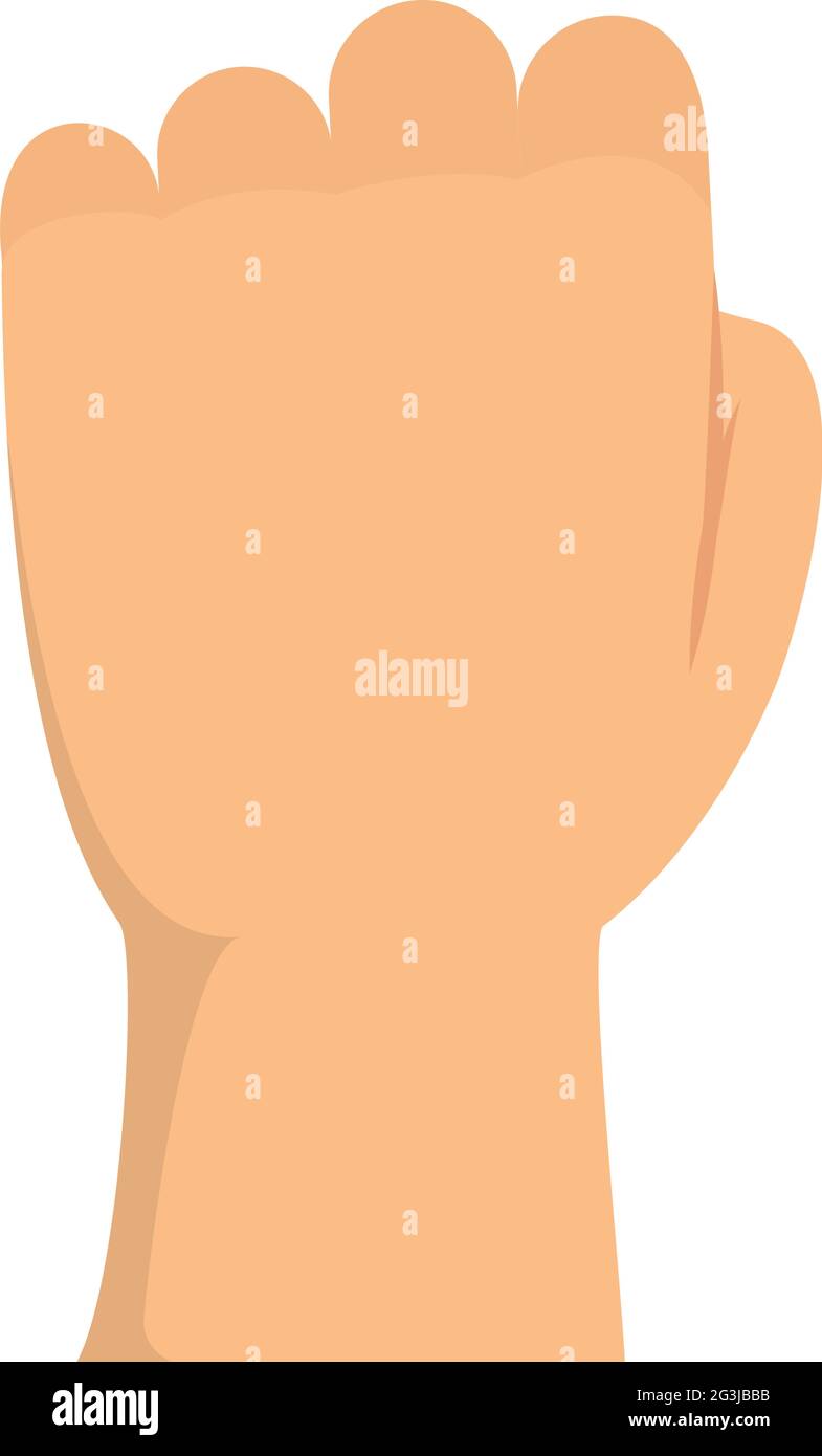 closed hand on white background Stock Vector Image & Art - Alamy