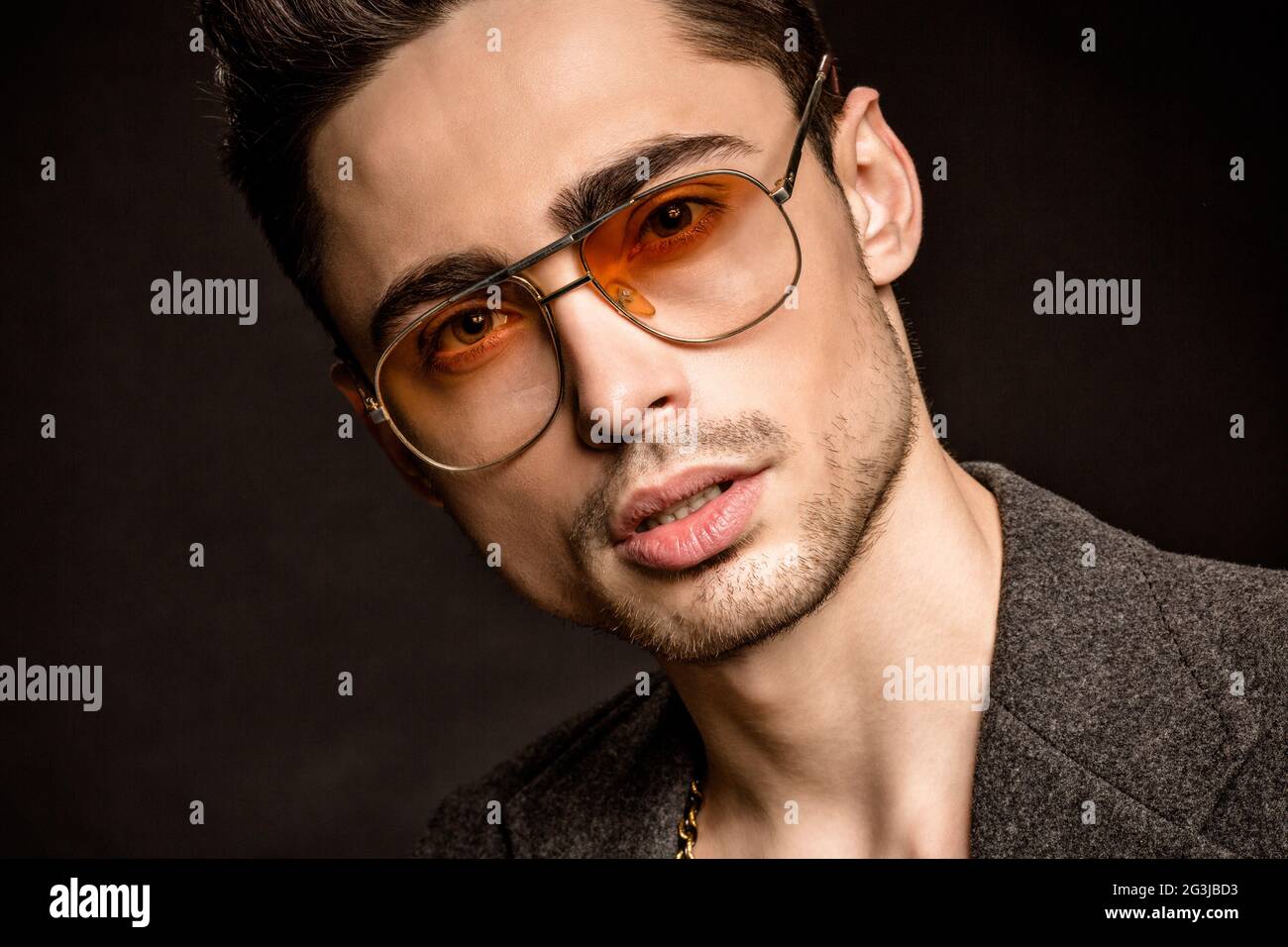 Glasses model hi-res stock photography and images - Alamy