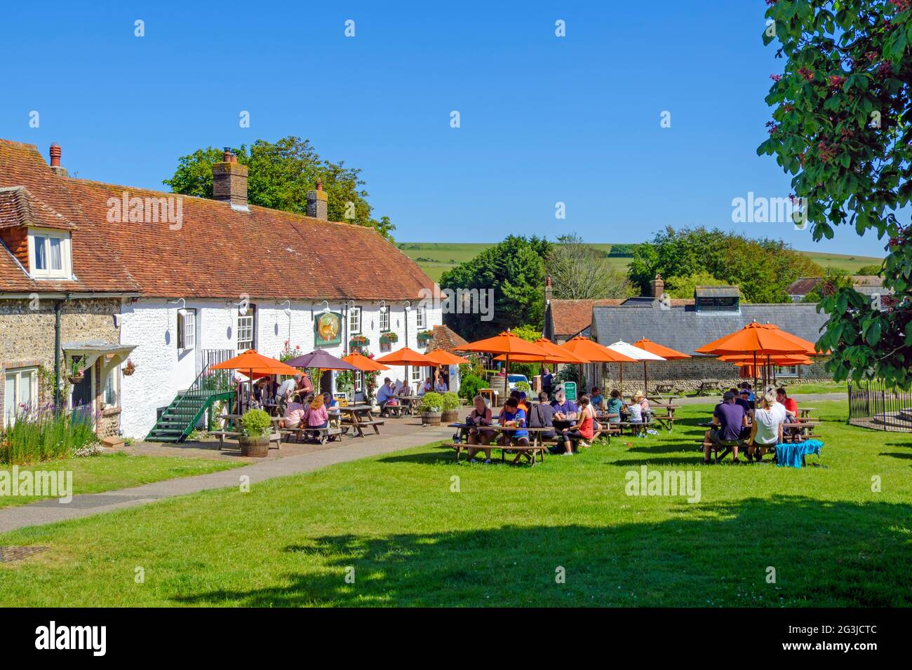 The Tiger Inn, South Downs, East Sussex, UK Stock Photo - Alamy
