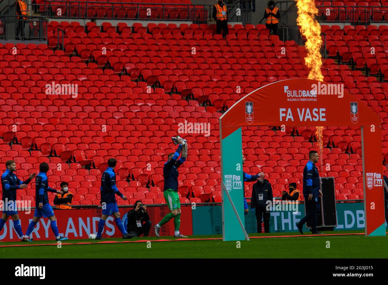 London, England 22 May 2021. The Buildbase FA Vase Final between ...