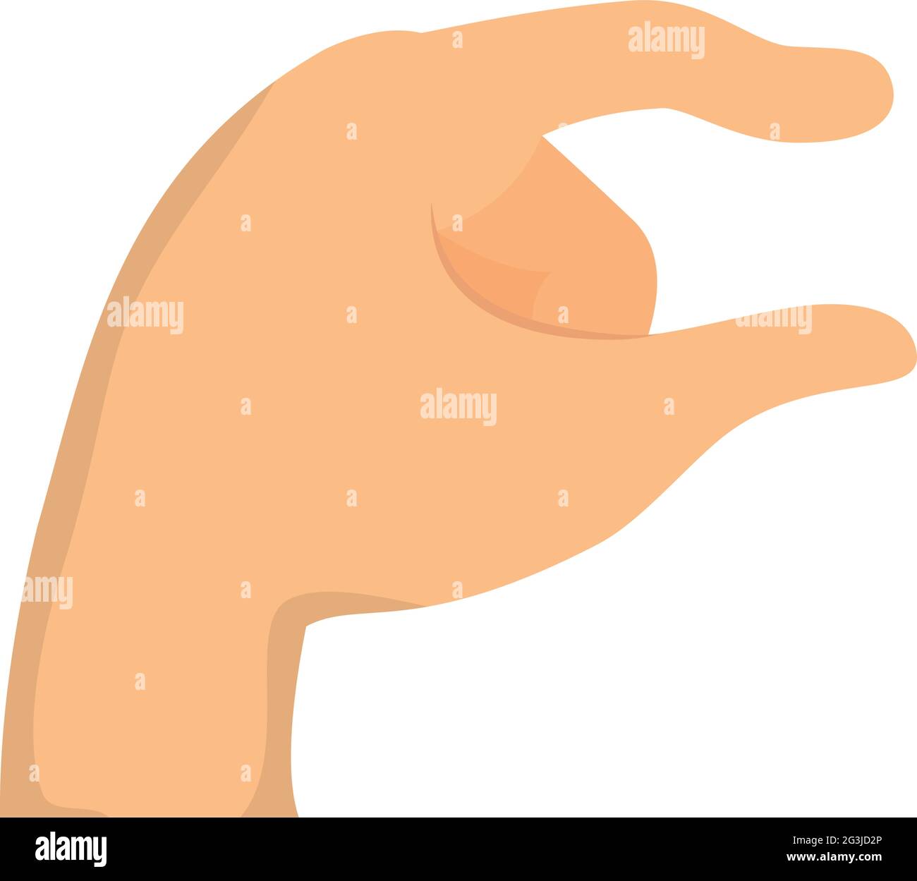 hand showing little bit design Stock Vector Image & Art - Alamy