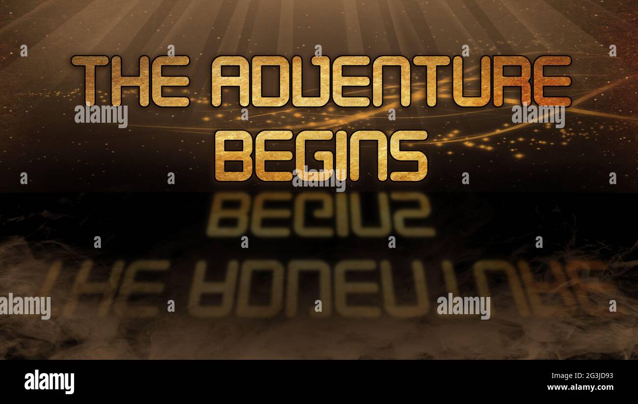 The adventure begins hi-res stock photography and images - Alamy