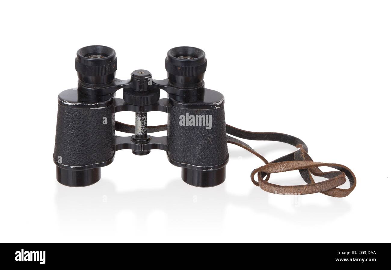 Old type of binoculars Stock Photo - Alamy
