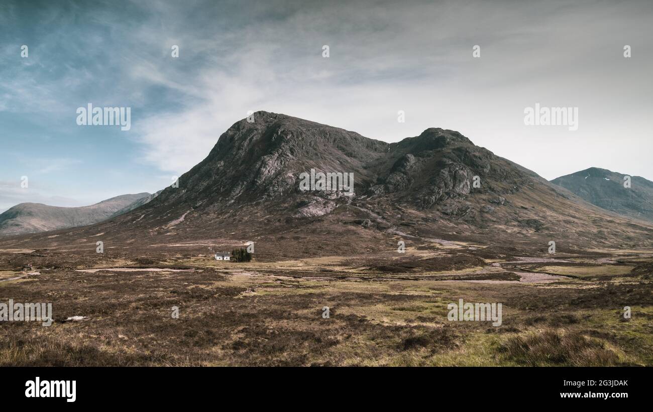Breathtaking view of Buachaille Etive Mor mountain in Glencoe, Scottish ...