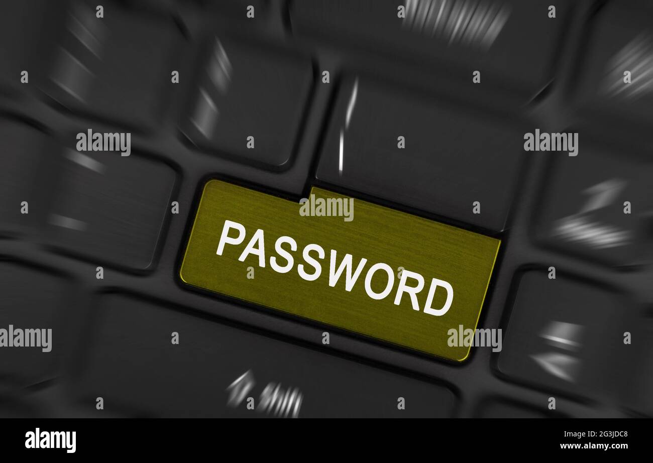 Text password button Stock Photo - Alamy
