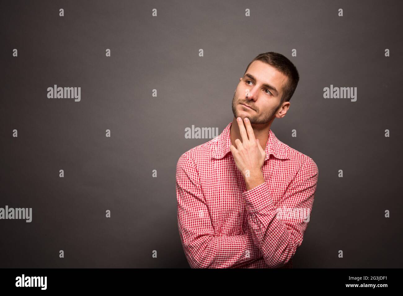 Guy thoughtful face in hi-res stock photography and images - Alamy