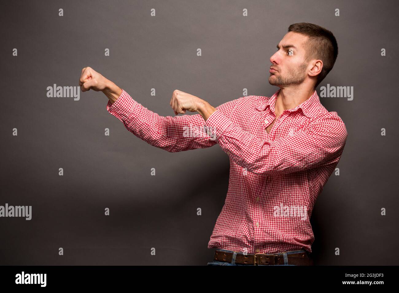 Man hands in air hi-res stock photography and images - Alamy