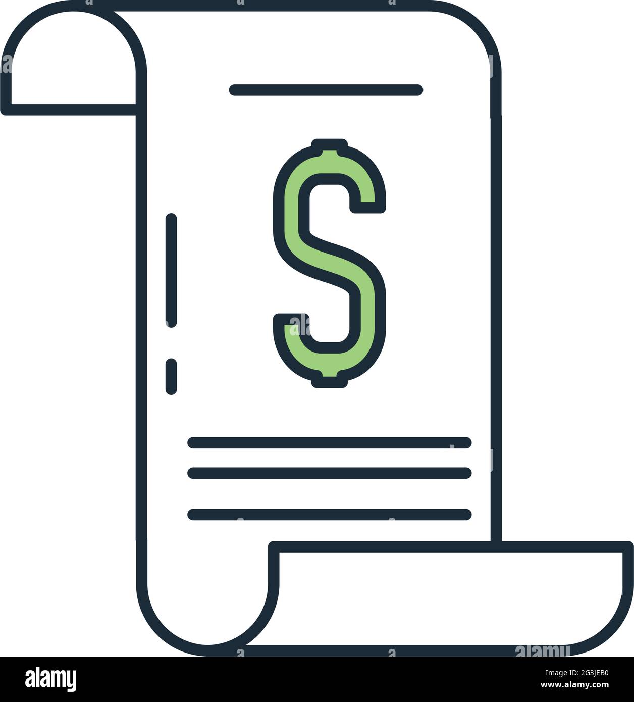 money receipt icon on background Stock Vector Image & Art - Alamy