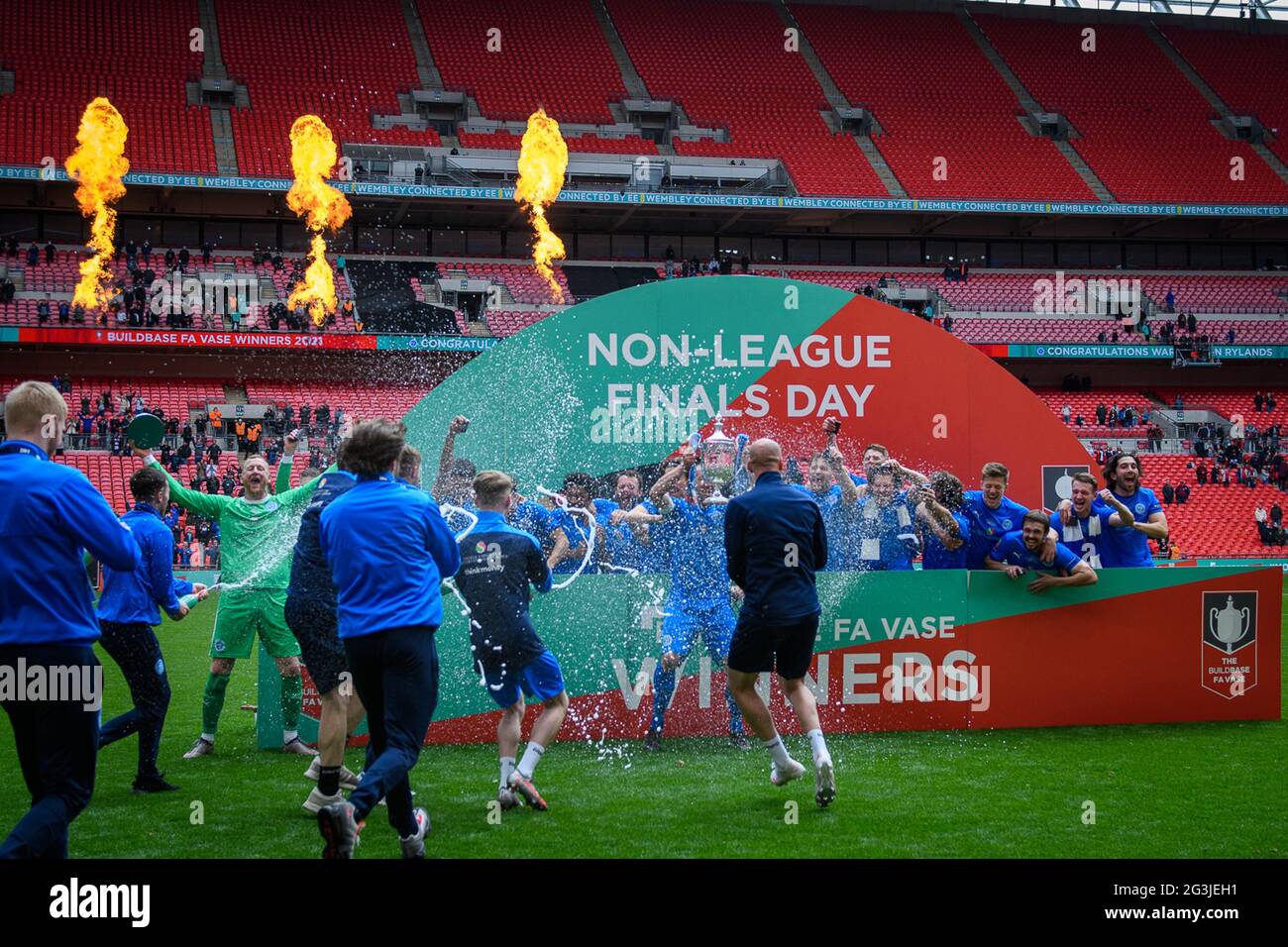 London, England 22 May 2021. The Buildbase FA Vase Final between ...