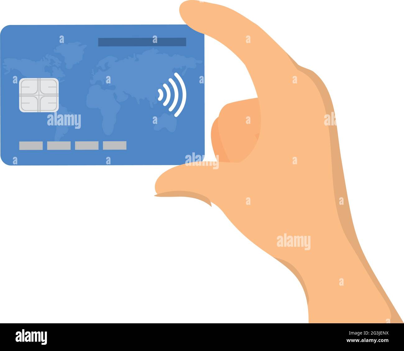 hand showing a credit card Stock Vector Image & Art - Alamy