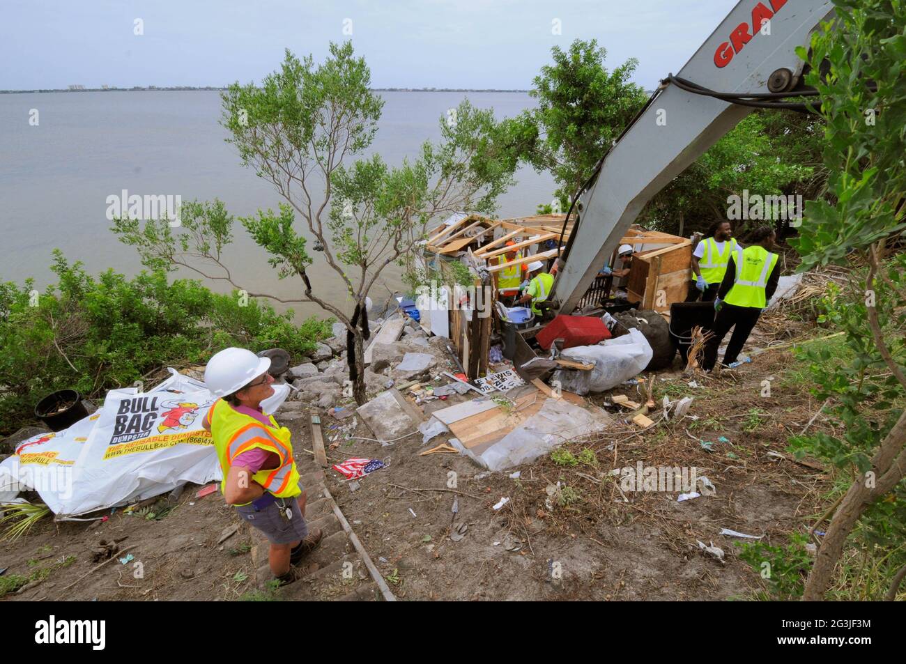 Melbourne. Brevard County. Florida. USA. June 16, 2021. After posting ...