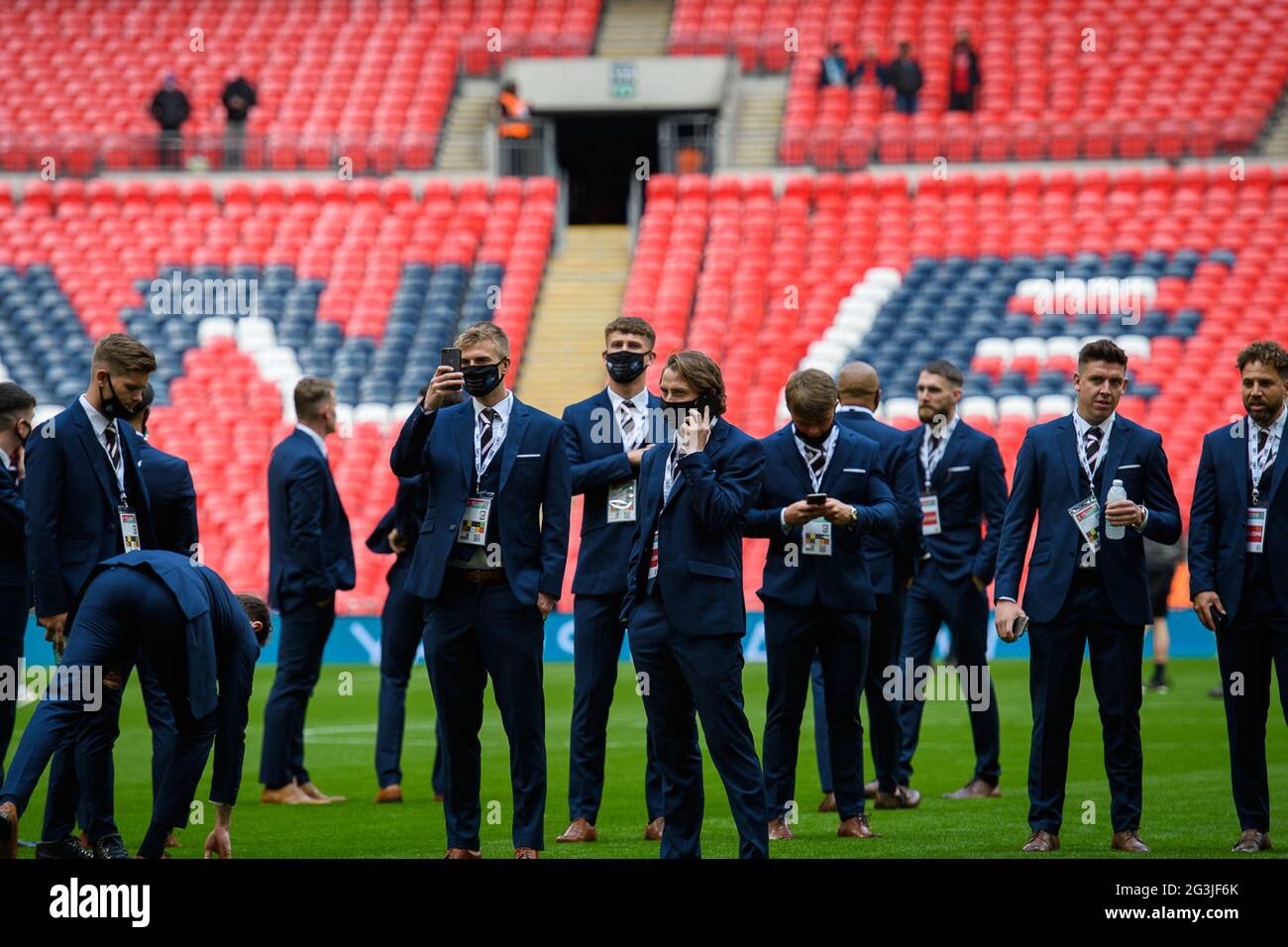 London, England 22 May 2021. The Buildbase FA Trophy Final between ...