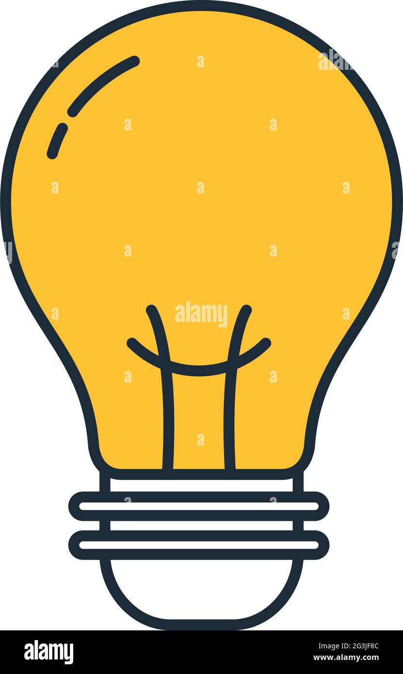 bulb light icon on background Stock Vector Image & Art - Alamy