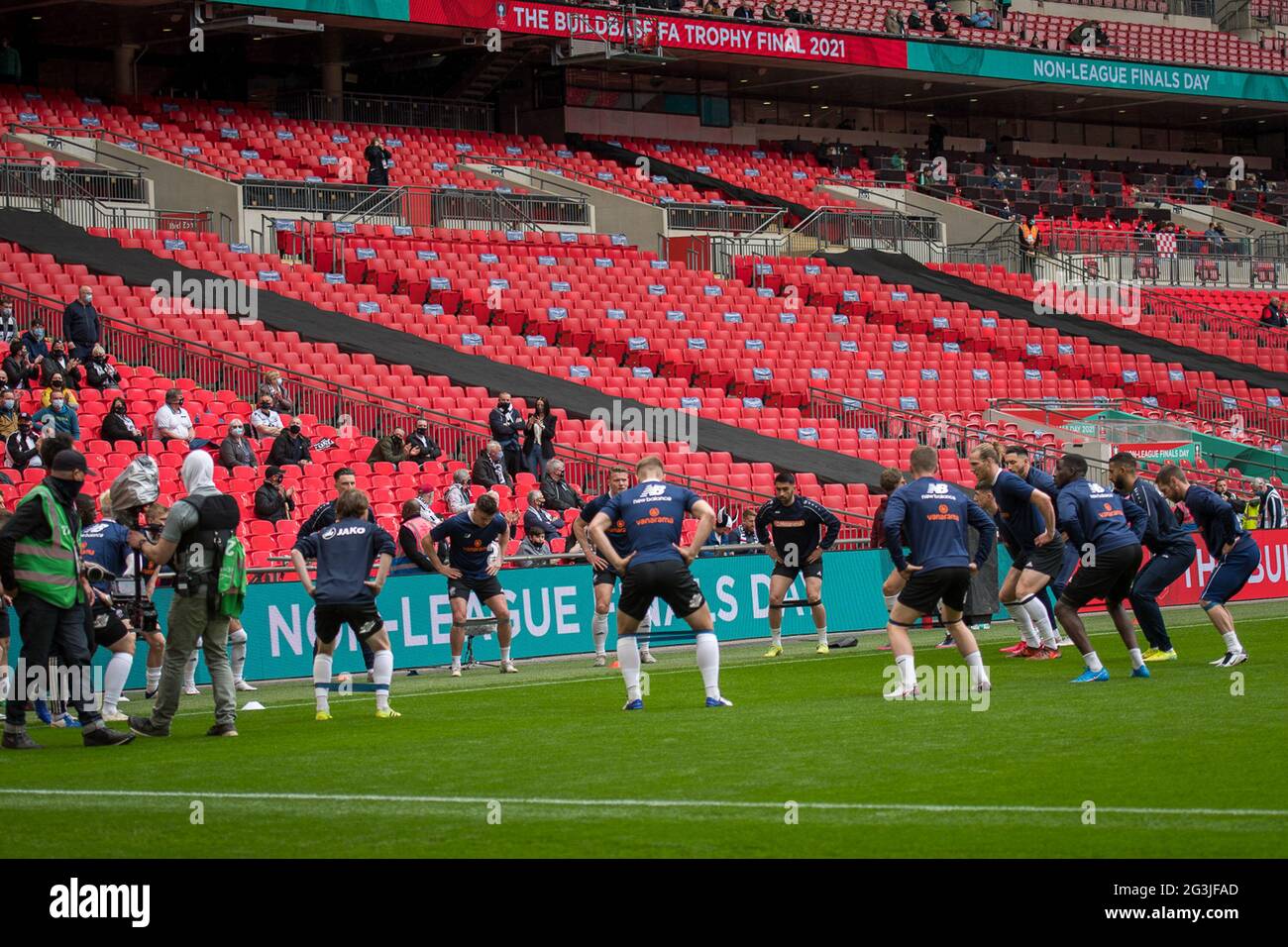 London, England 22 May 2021. The Buildbase FA Trophy Final between ...