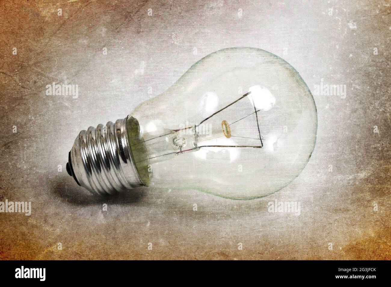 Old lightbulb isolated on a white background Stock Photo - Alamy