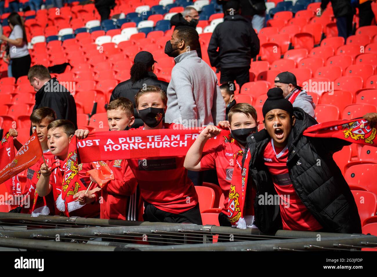 London, England 22 May 2021. The Buildbase FA Trophy Final between ...