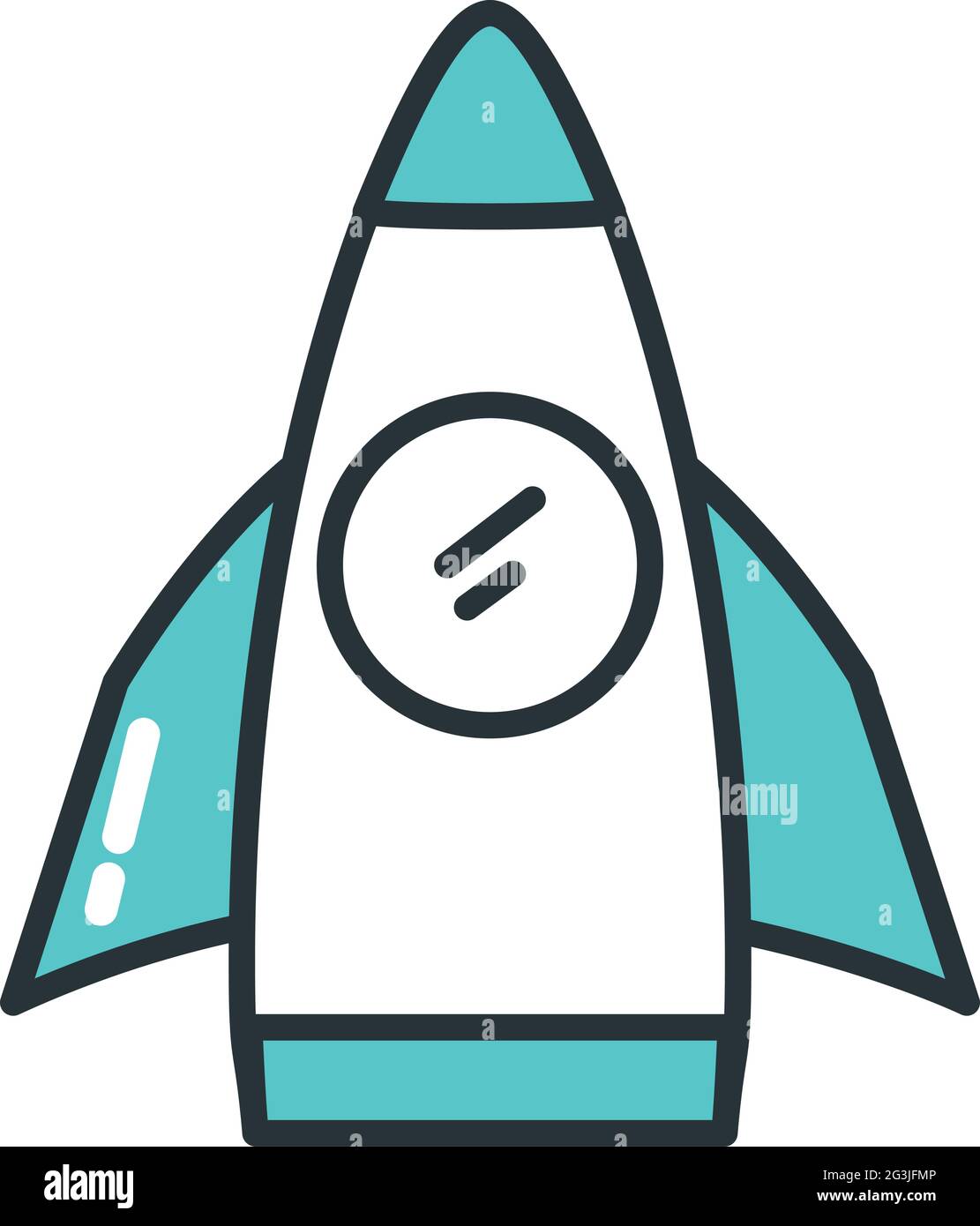 rocket icon on white background Stock Vector Image & Art - Alamy