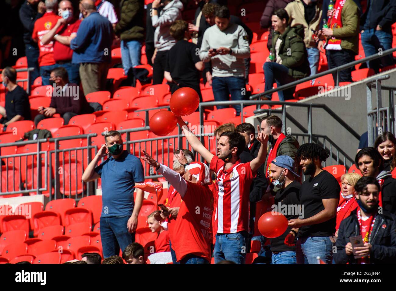 London, England 22 May 2021. The Buildbase FA Trophy Final between ...