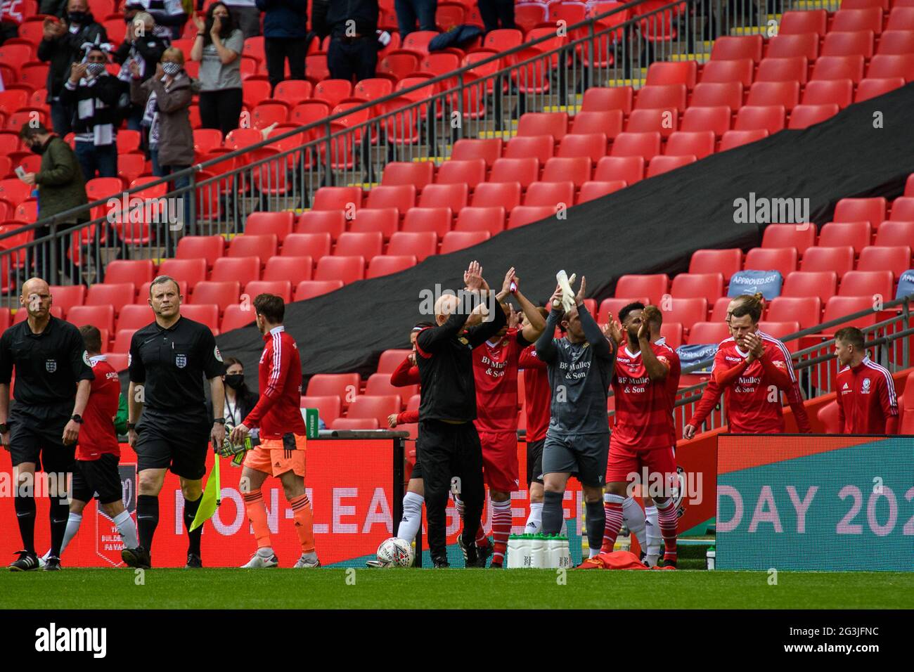 London, England 22 May 2021. The Buildbase FA Trophy Final between ...