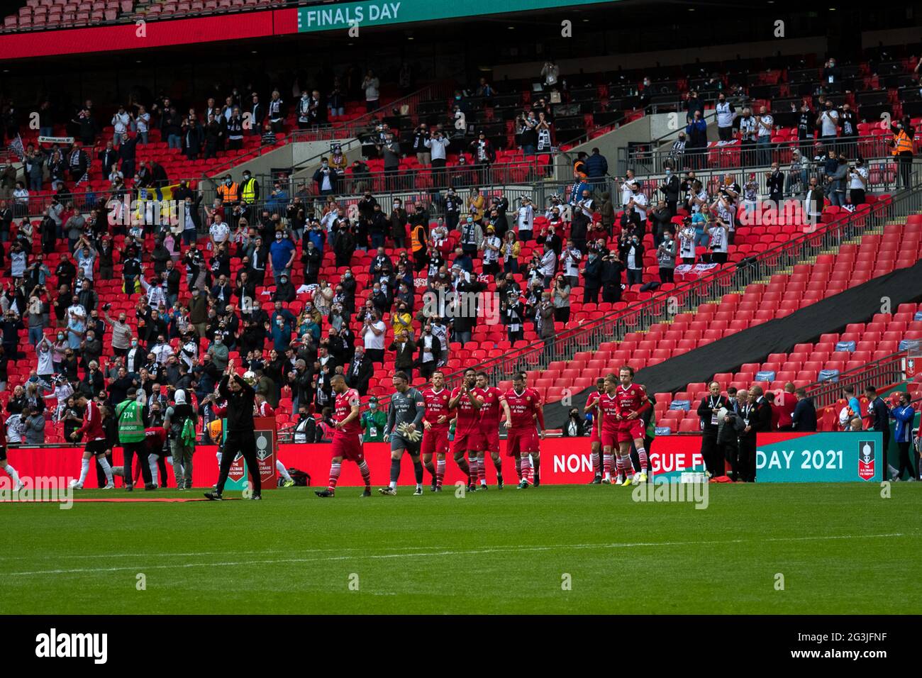 London, England 22 May 2021. The Buildbase FA Trophy Final between ...