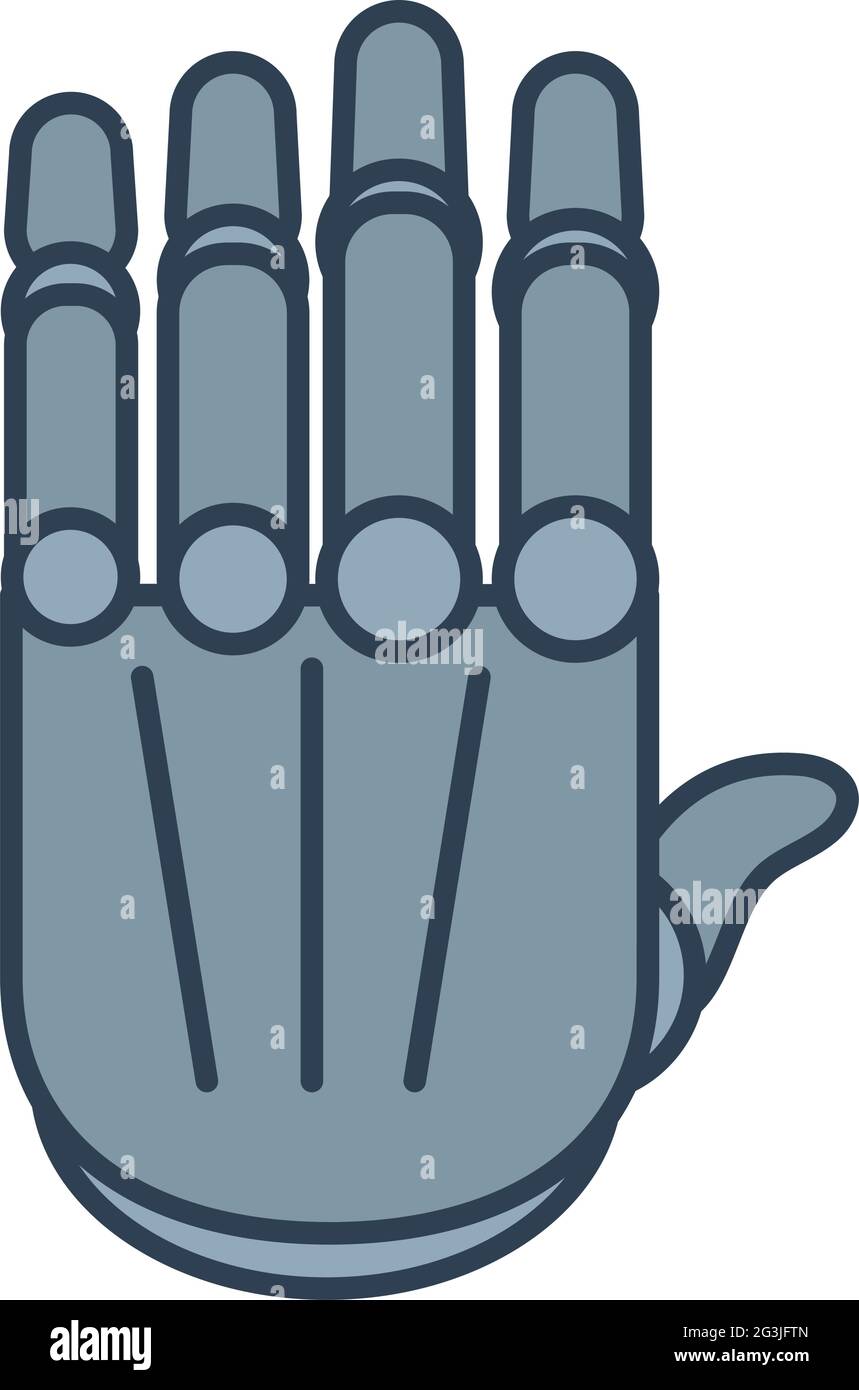 robotic hand icon on background Stock Vector Image & Art - Alamy