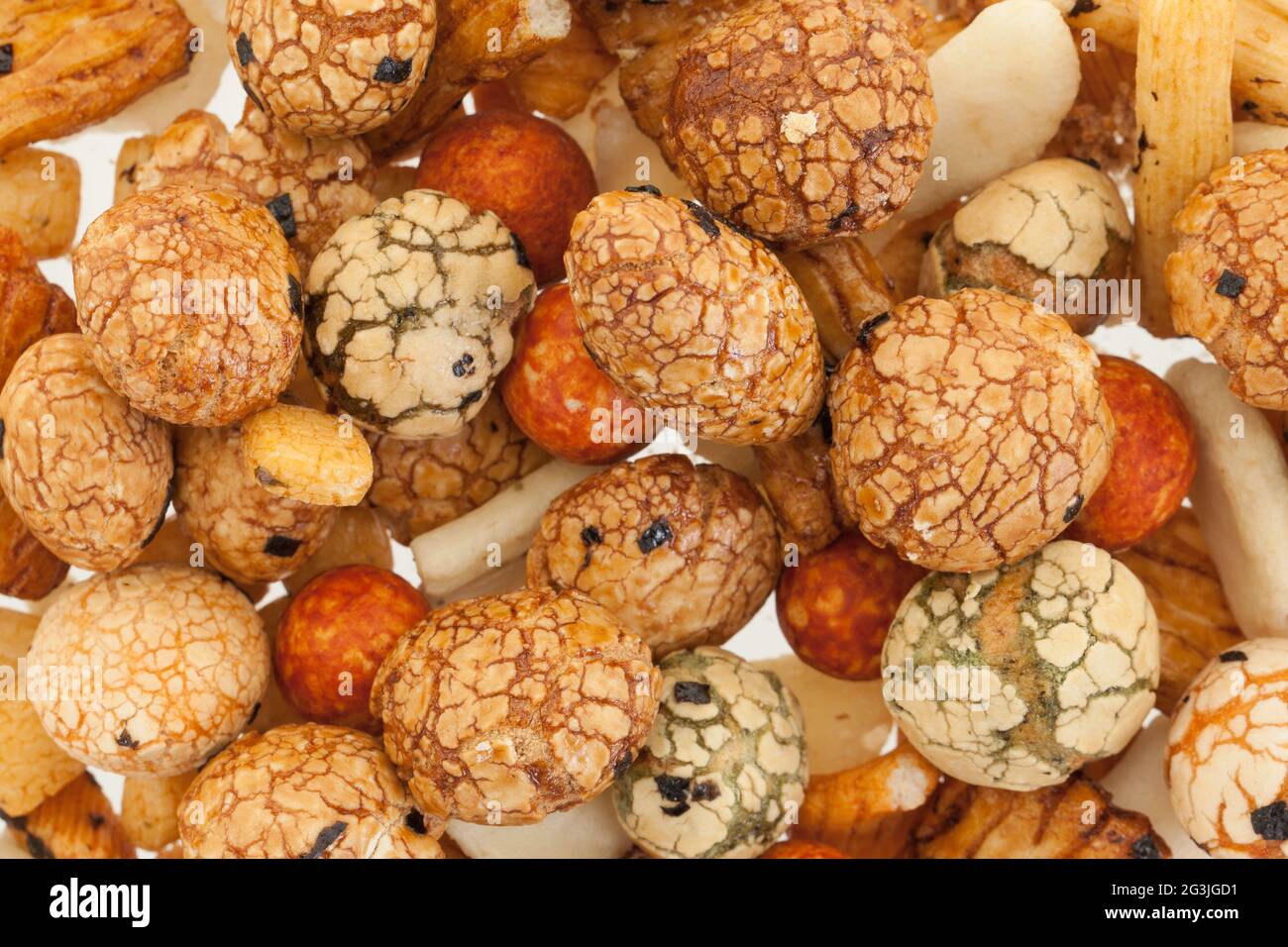 Mix of japanese rice nuts Stock Photo - Alamy